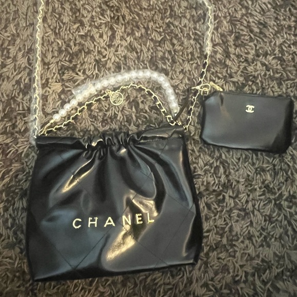 Bags | Black Quilted Bag | Poshmark